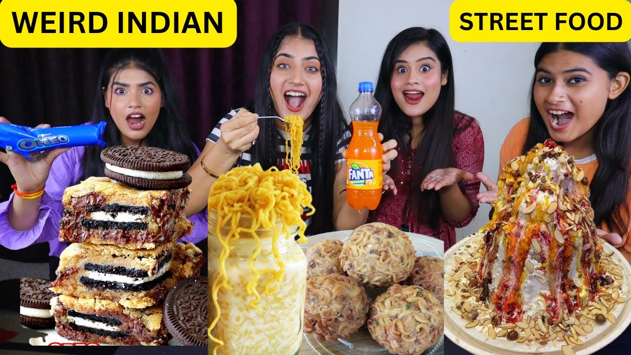 Eating INDIA's Most WEIRD MAGGI Street Food Combination | OREO KE ...