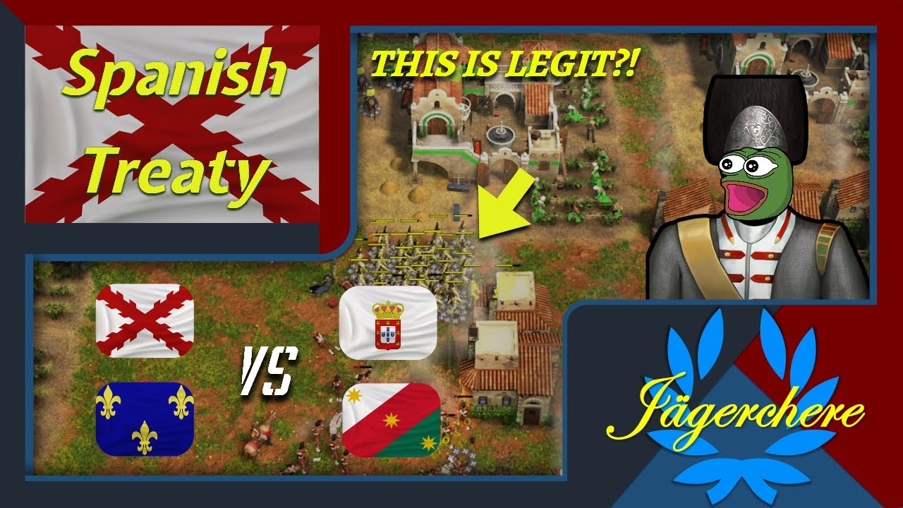 Grenade Launcher IS CHAD!!! | 2v2 Treaty with Spanish | AOE III: DE ...