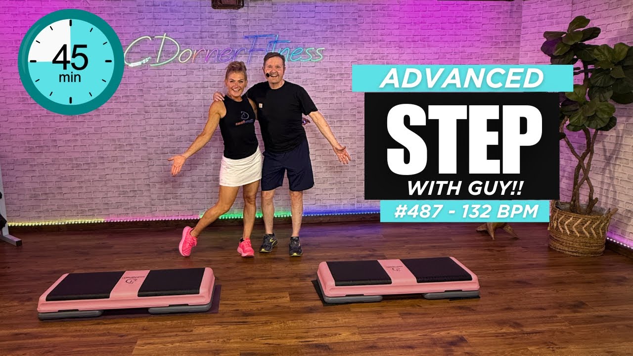 ADVANCED Step Aerobics with Guy 🔥 New Choreo at 132–134 BPM! #487 - YouTube