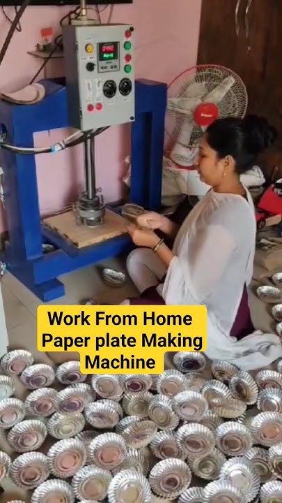 Paper Plate Making Machine | Work From Home | Small Business | Paper ...