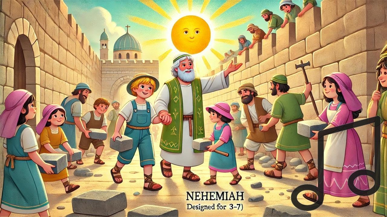 Nehemiah Rebuilds the Wall | Bible Song for Kids 🎵 - YouTube