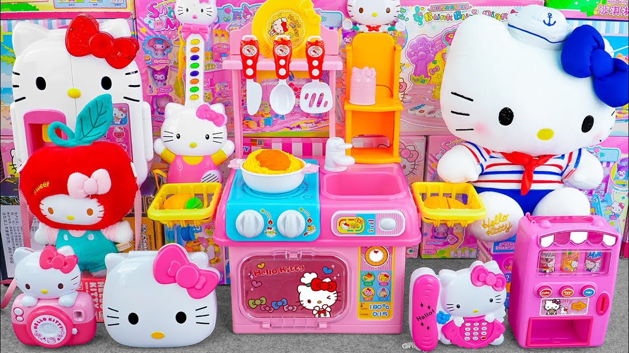 114 Minutes Satisfying With Unboxing Hello Kitty Kitchen Set | Cutee ...