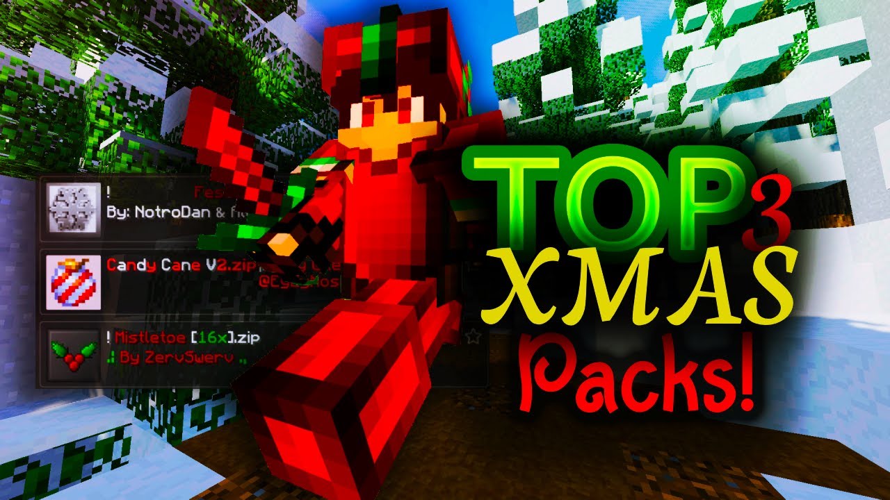 Top 3 PVP Christmas Texture Packs (FPS) - YouTube