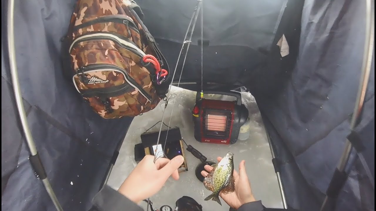 Ice Fishing at Lake St. Joe Lake (Little Joe), Carver County Minnesota ...