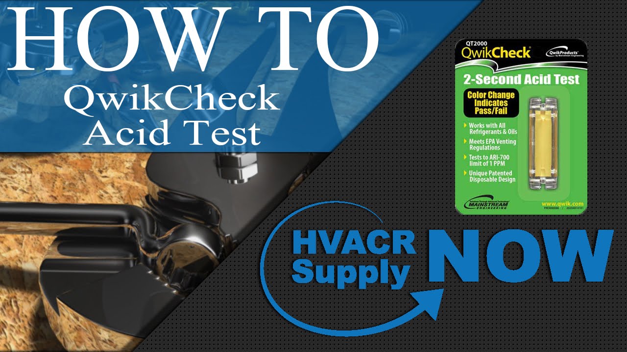 How to Check for Acid in a Compressor - HVACRsupplyNOW - YouTube