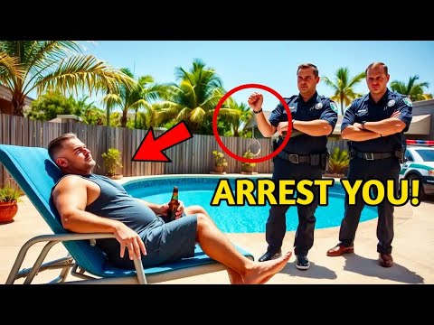 NEIGHBOR CALLS POLICE TO ARREST ME FOR SUNBATHING AT My POOL-SAYS I'M ...