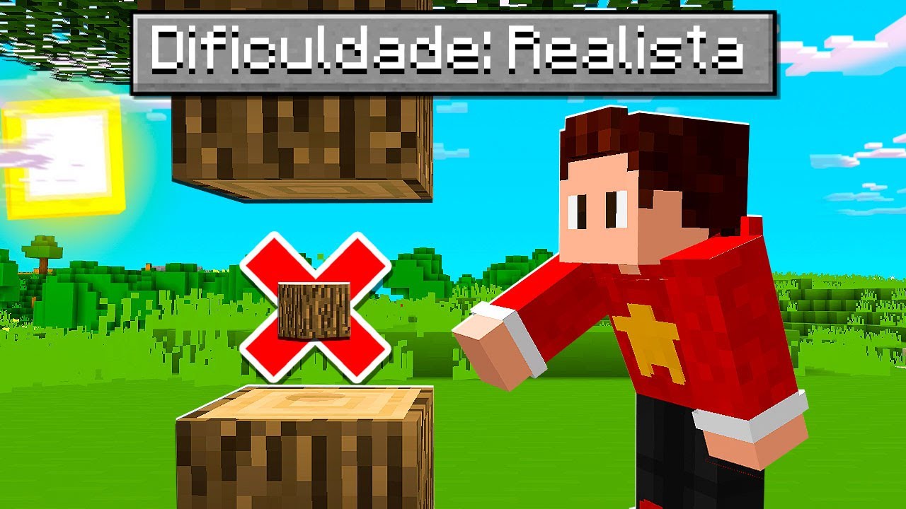 Jogando no MODO REALISTA do Minecraft ! (Igual a VIDA REAL) - YouTube