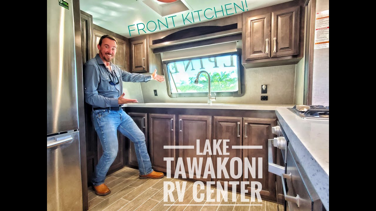 (SOLD) RARE FLOORPLAN! 2019 Keystone Alpine 3801FK 5 Slide Front ...