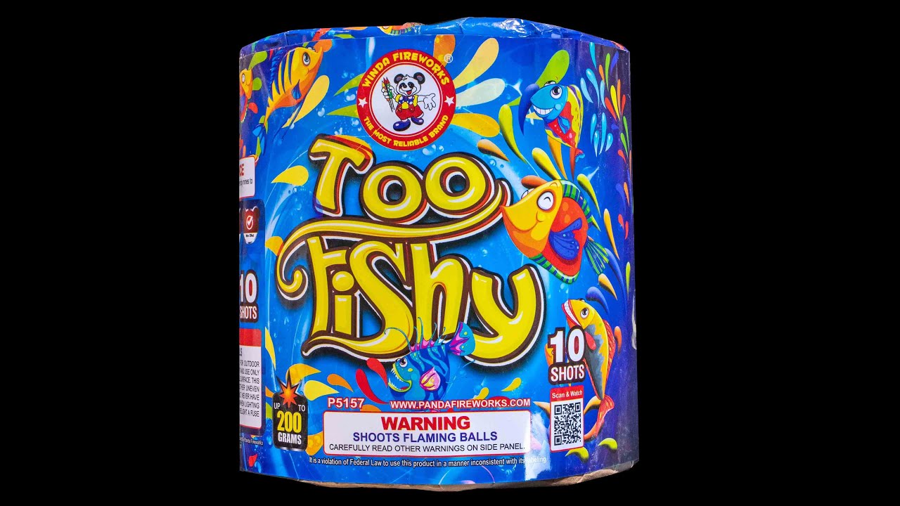Too Fishy - 200 Gram Cake - Winda Fireworks - YouTube