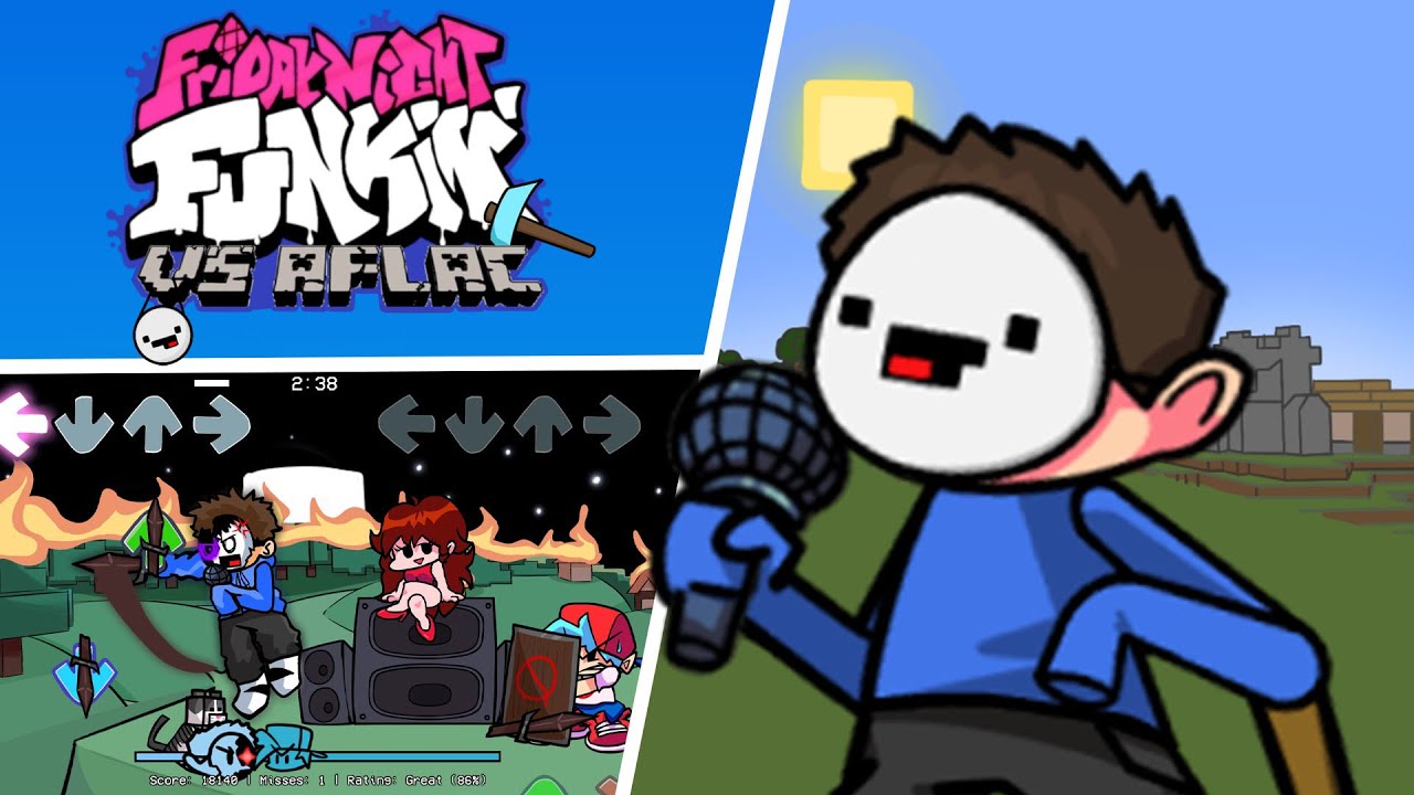 MELAWAN AFLAC SI PEMAIN MINECRAFT!- Friday Night Funkin Vs Aflac ...