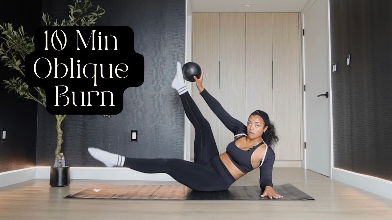 10 Min Side Abs & Oblique Workout // At Home Pilates - YouTube
