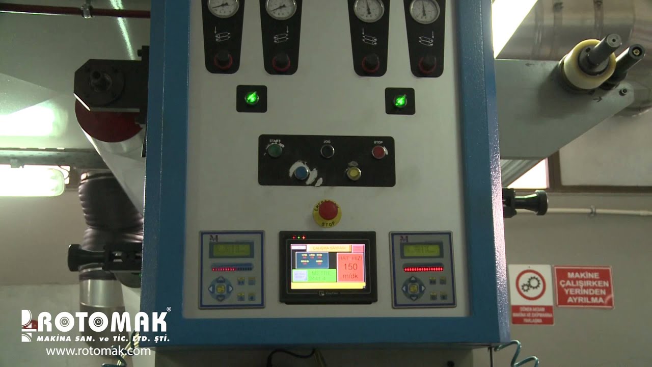 Rotomak Dry Lamination Machine 1300 - YouTube
