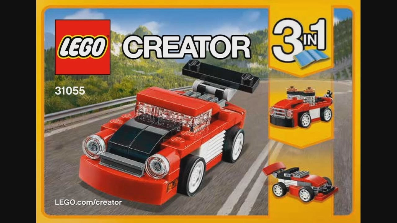 2017 Lego Creator Red Racer instruction 31055 All models - YouTube