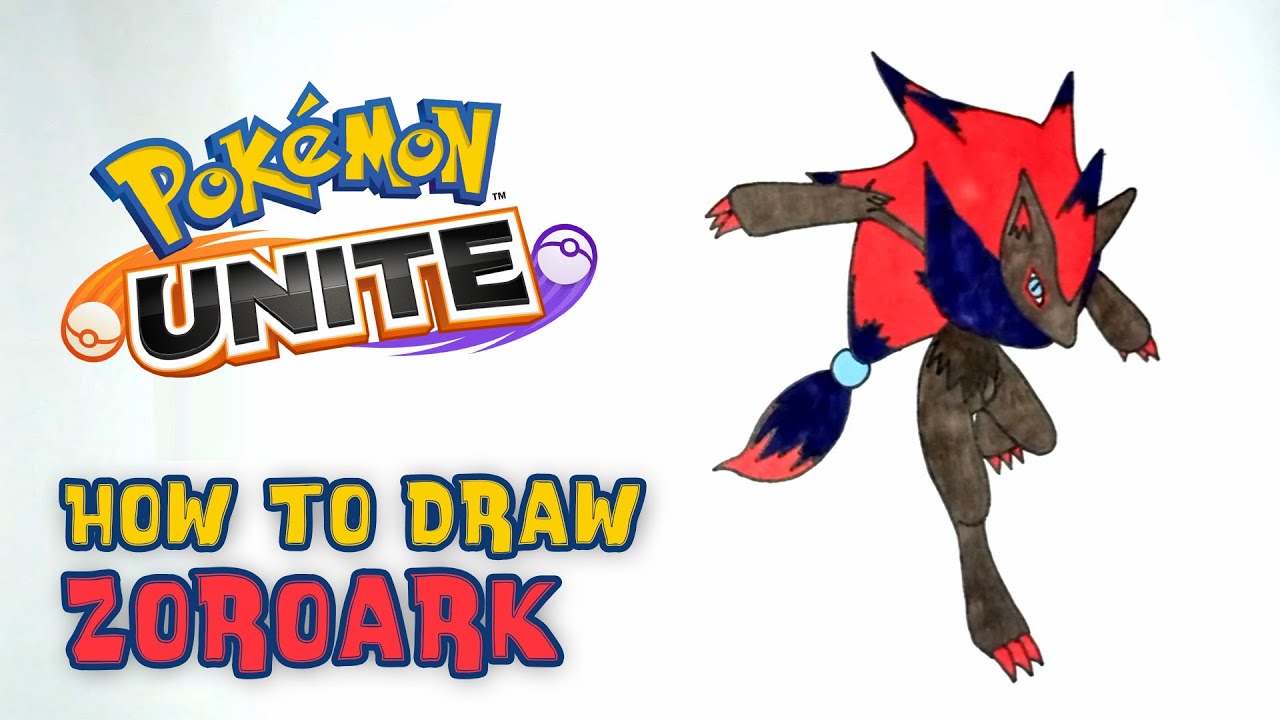 How to Draw Zoroark - Pokemon Unite - YouTube