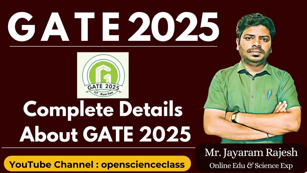GATE 2025: All You Need To Know Before Applying Online - YouTube
