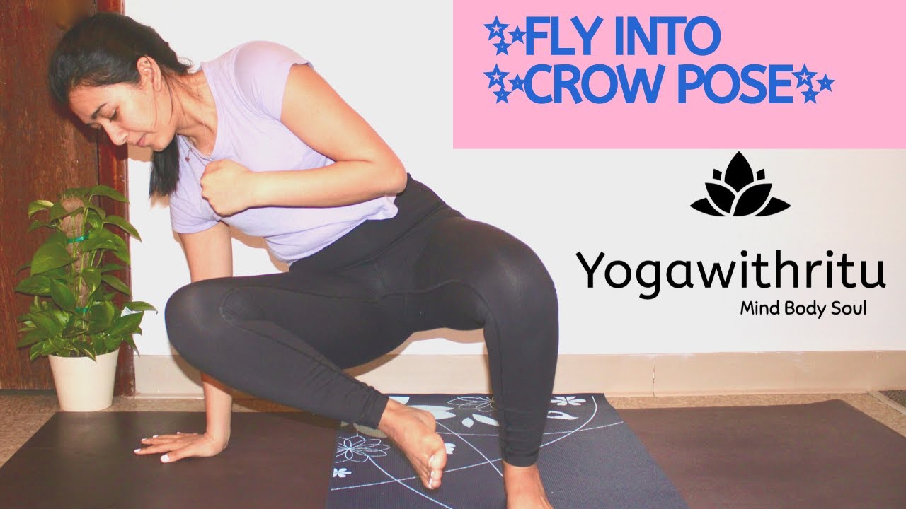 How to Fly into Crow Pose / Arm Balance Flow - YouTube