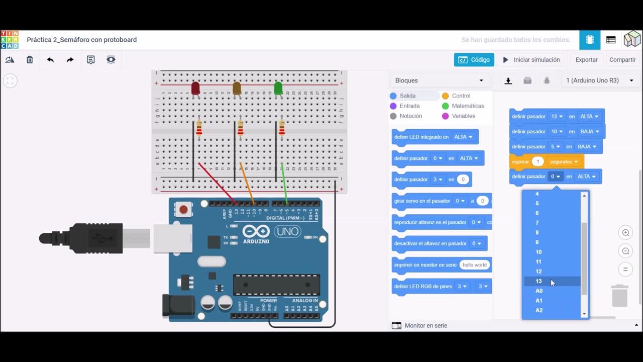 03 Semáforo con una protoboard - YouTube