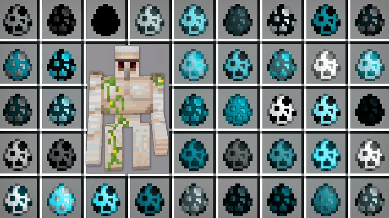 What if You Spawn ALL GOLEM EGGS in Minecraft ! Different Creepers Army ...