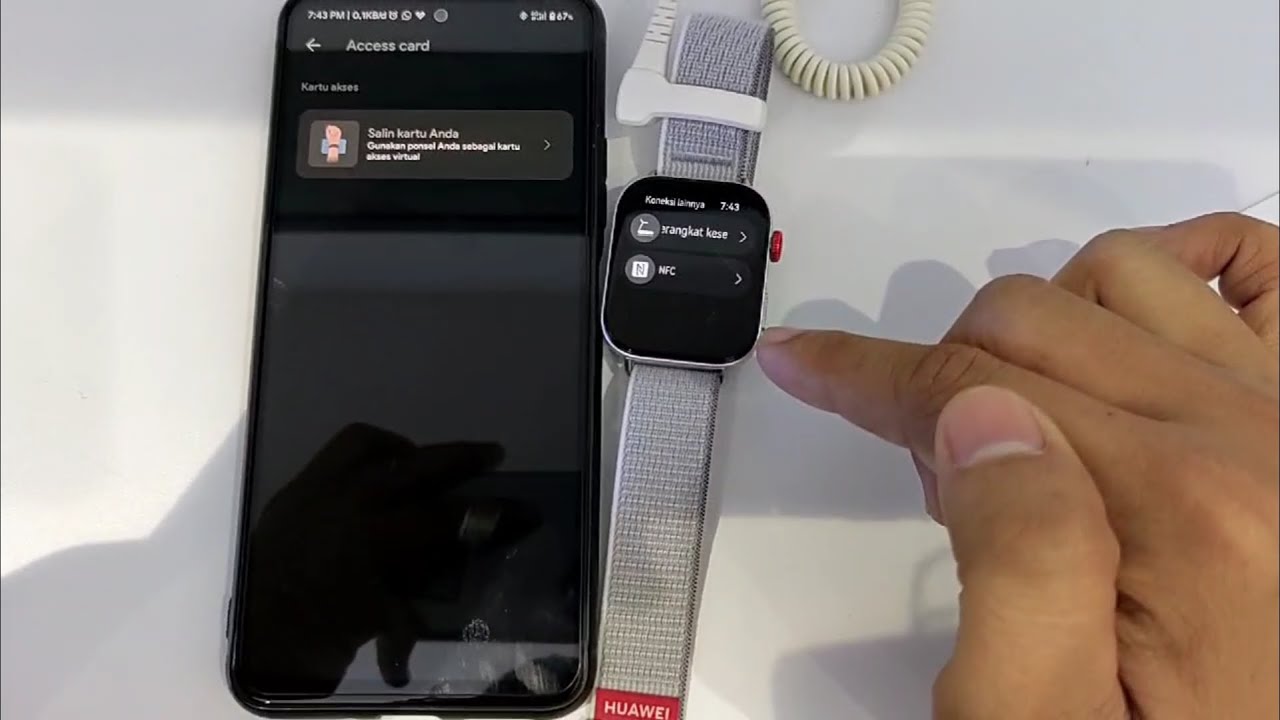 Fungsi NFC di Huawei Watch Fit 3 (menambahkan kartu akses ke dalam ...