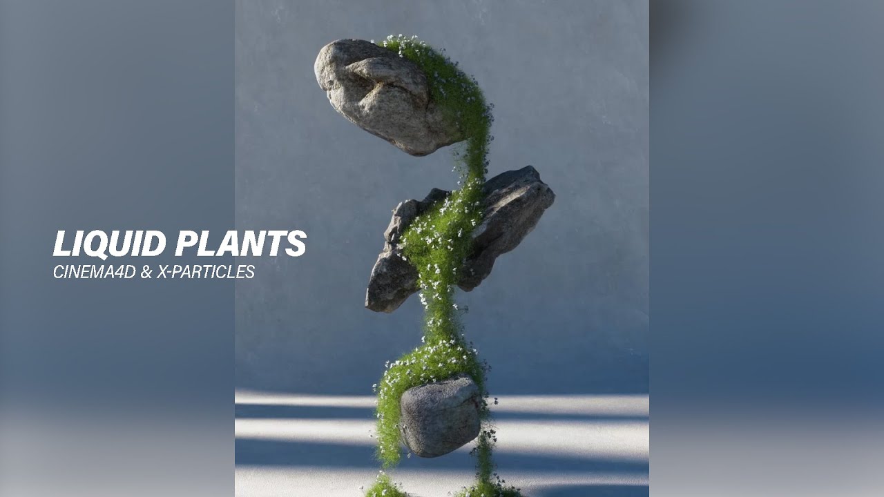 Liquid plants effect, X-particles octane and cinema4d - YouTube