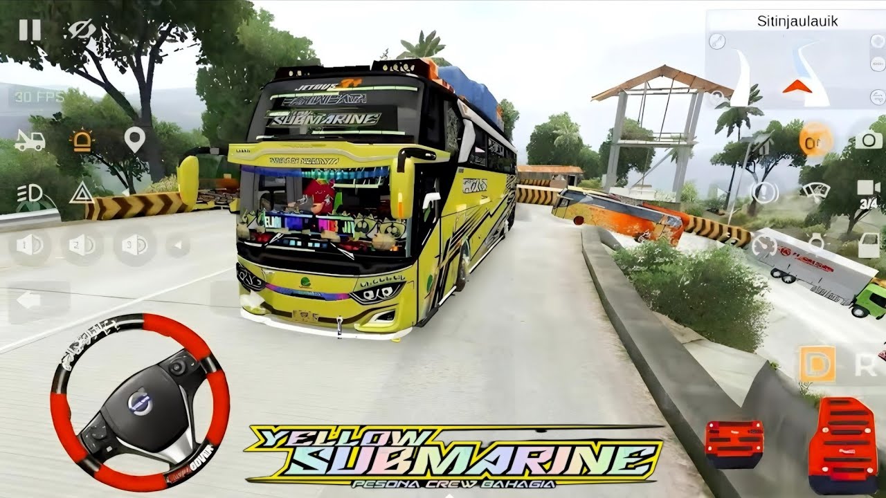 Bus TJ Yellow Submarine Basuri Viral Auto Bergoyang Trip Sitinjau Lauik ...