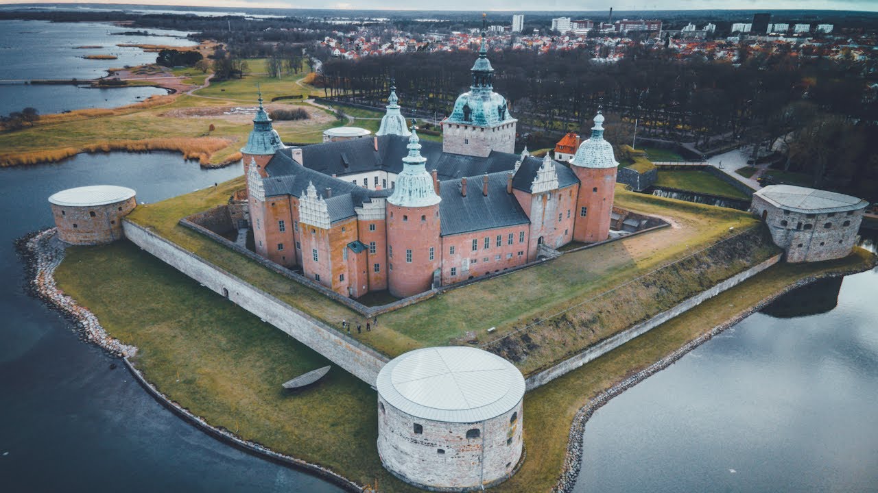 KALMAR | Sweden by Drone in 4K - DJI Mavic Air 2 - YouTube