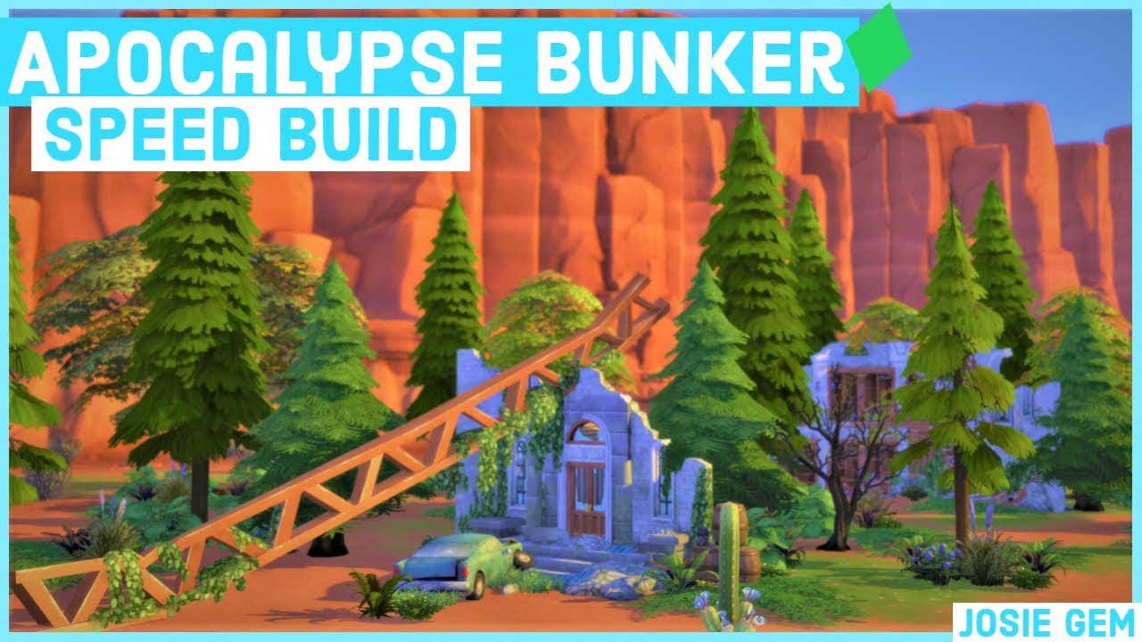 🌲🔥 APOCALYPSE BUNKER SPEED BUILD | COLLAB | THE SIMS 4 💥 - YouTube