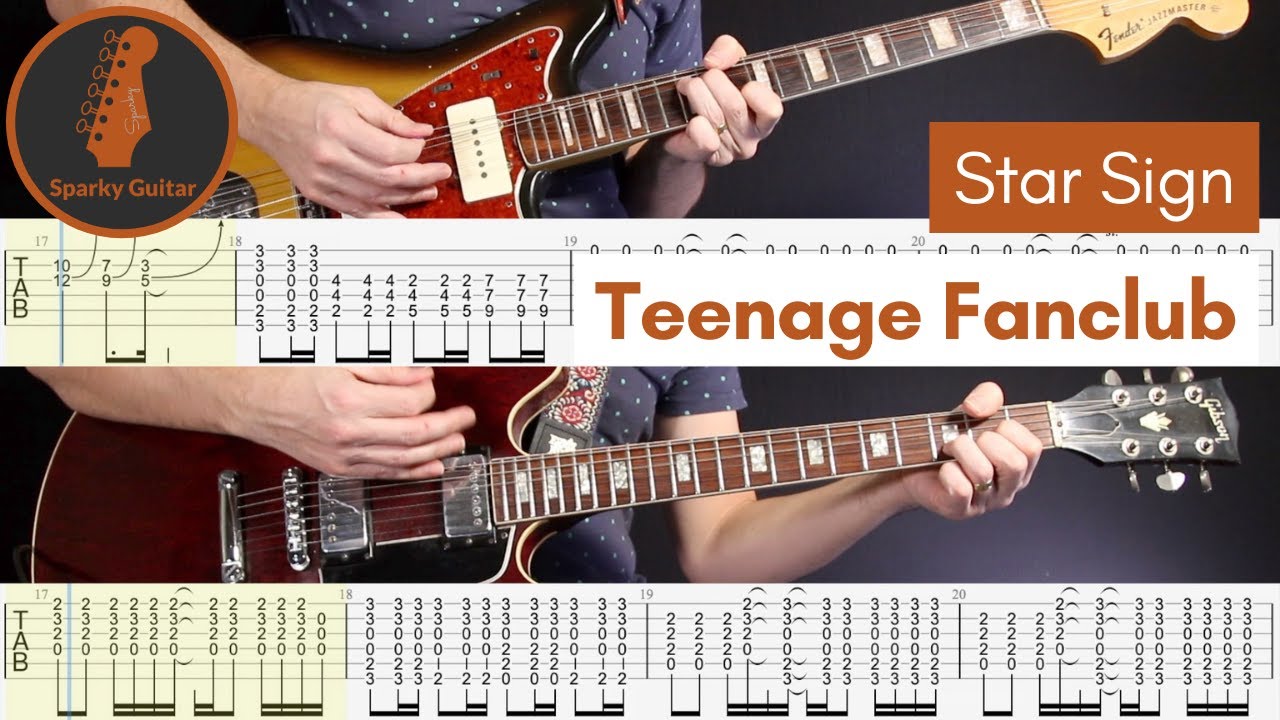 Star Sign - Teenage Fanclub (Guitar Cover #119 with Tabs) - YouTube
