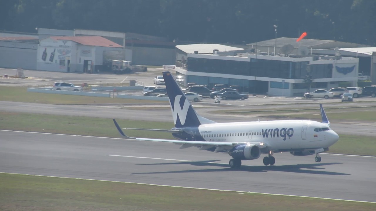 Wingo B737 700 Takeoff Guatemala City FIRST FLIGHT! - YouTube