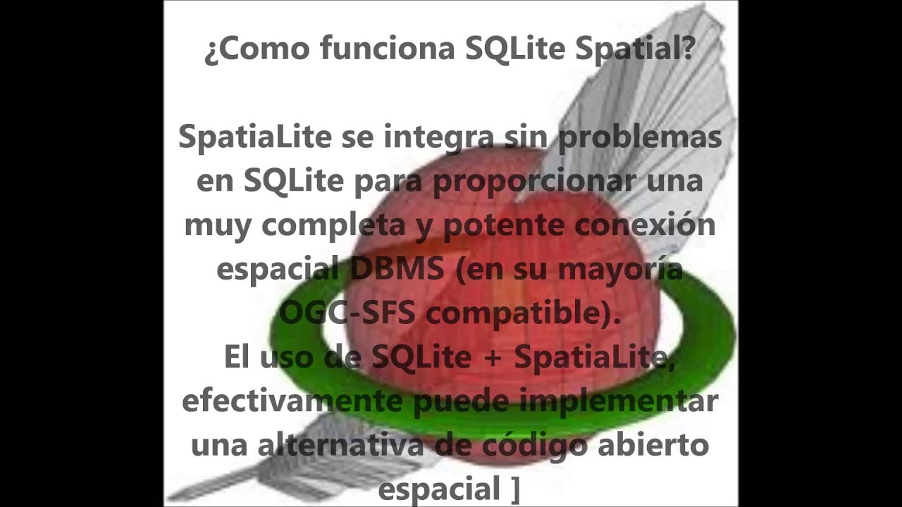 SpatiaLite base de datos - YouTube