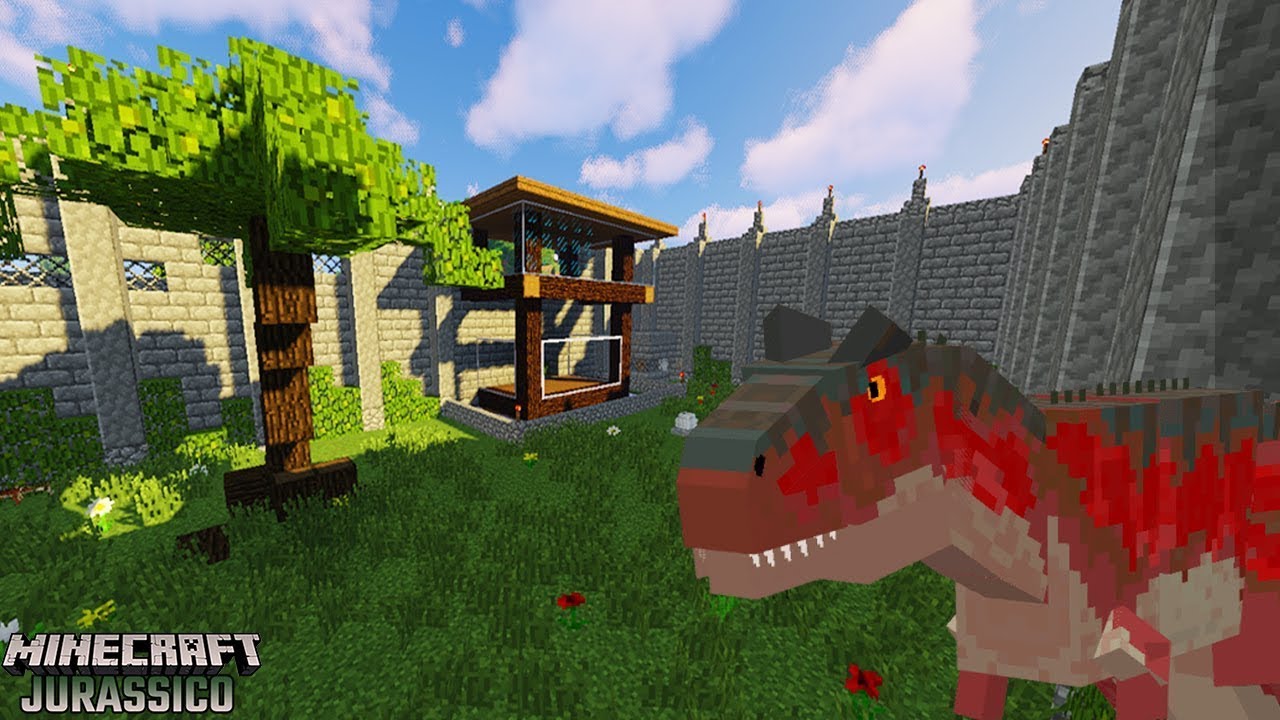 Como Construir A Jaula Do Carnotauro No Minecraft Youtube