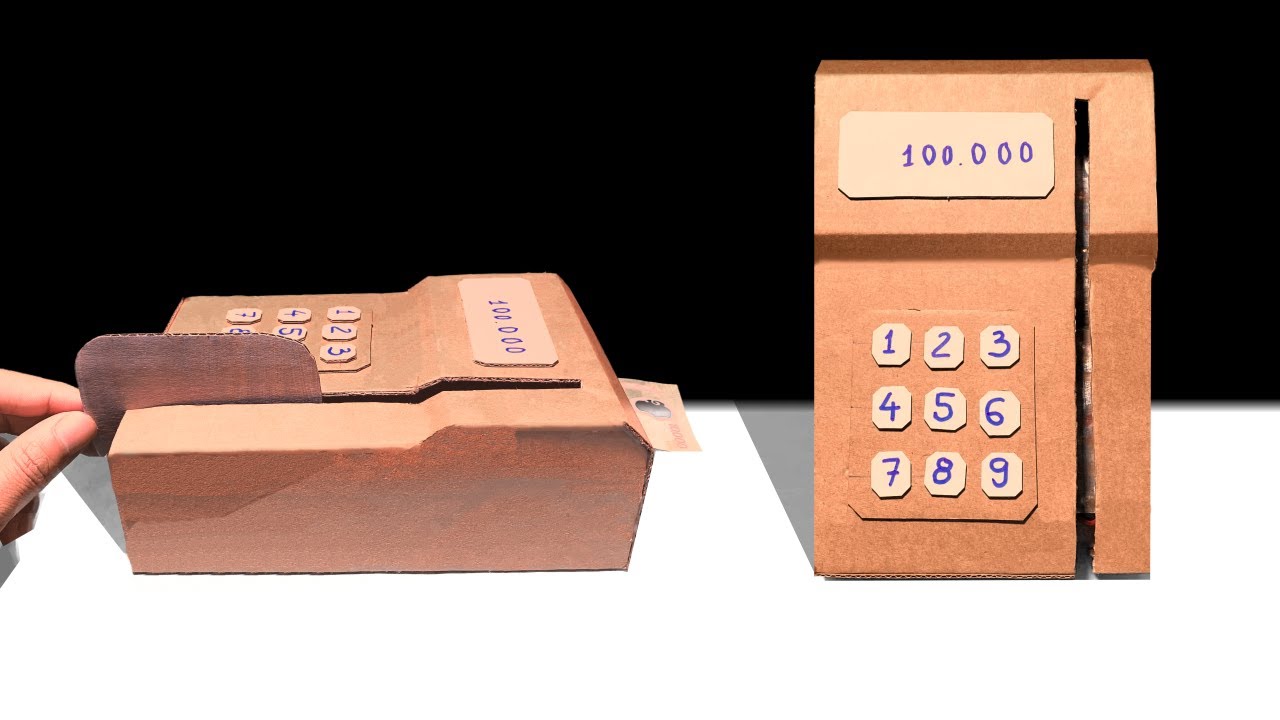 Crafting an Amazing POS ATM Bank Mini Gear with Cardboard | DIY Mini ...