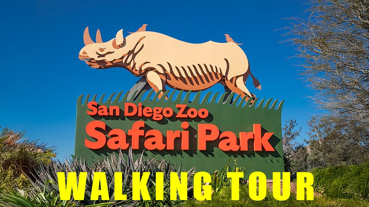 San Diego Zoo - Safari Park - Full Walk Through - Africa Tram Full tour ...