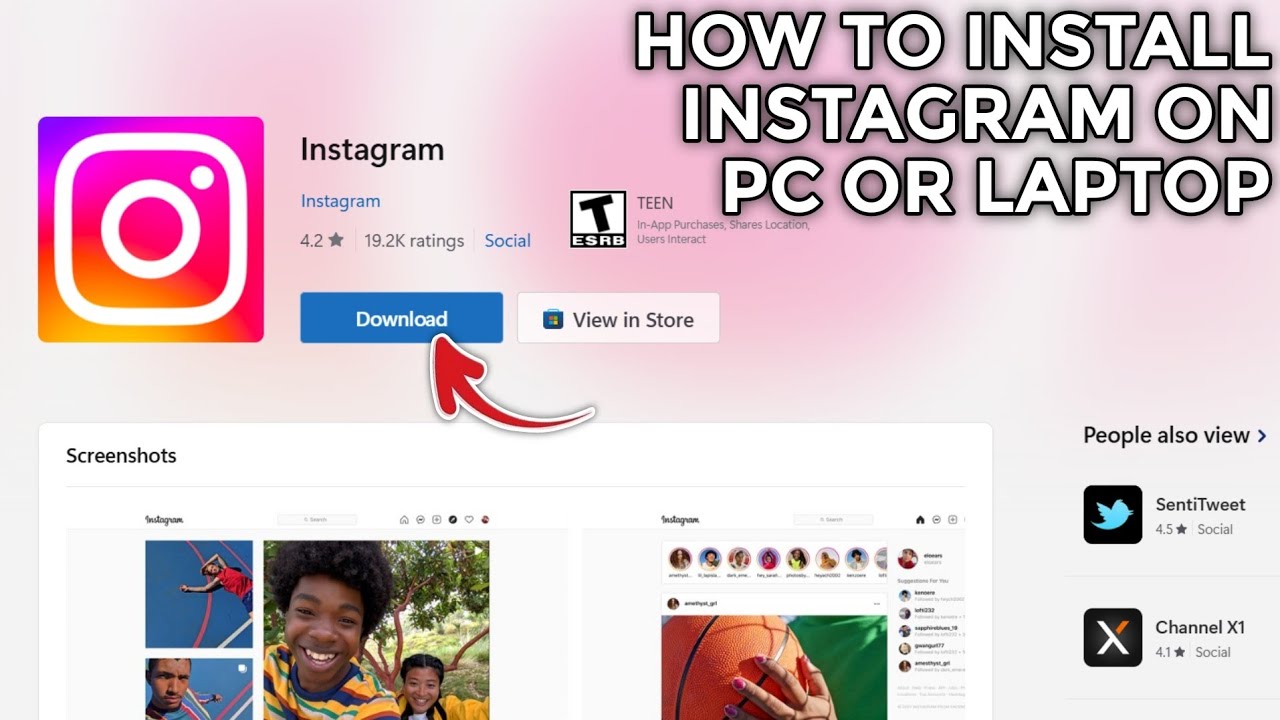 How to Install Instagram on PC or Laptop - Full Tutorial - YouTube