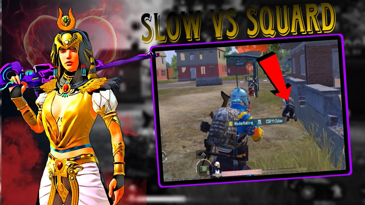 Slow vs Squard pubg mobile gameplay ! 1 vs 4 PUBG mobile gameplay - YouTube