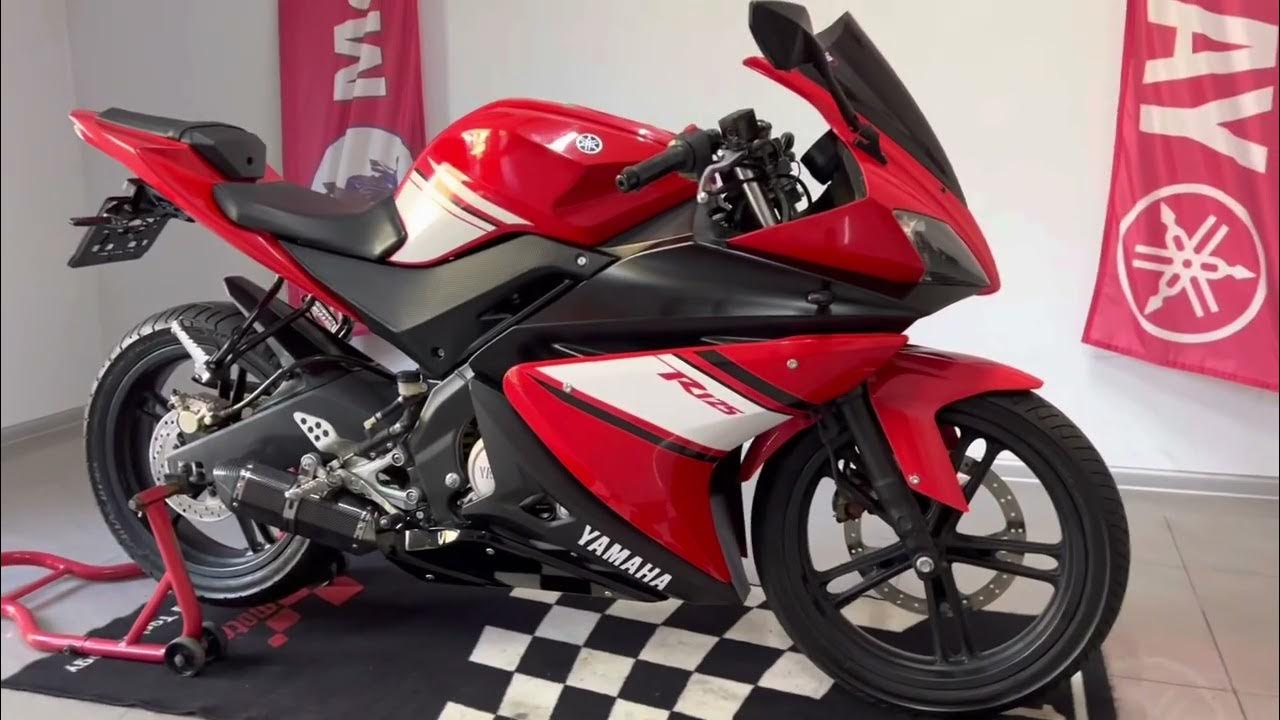 Czerwona i Obniżona Yamaha YZF R125 MotoRW - YouTube