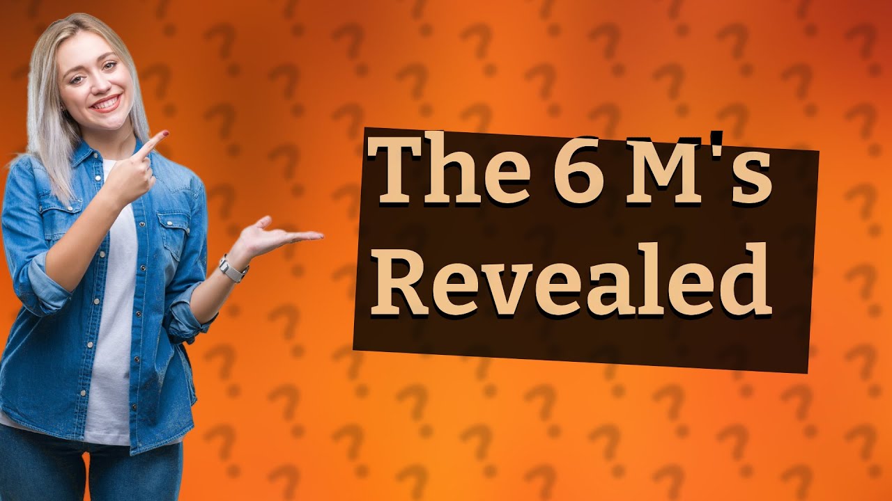 What are the 6 M's of Ishikawa? - YouTube