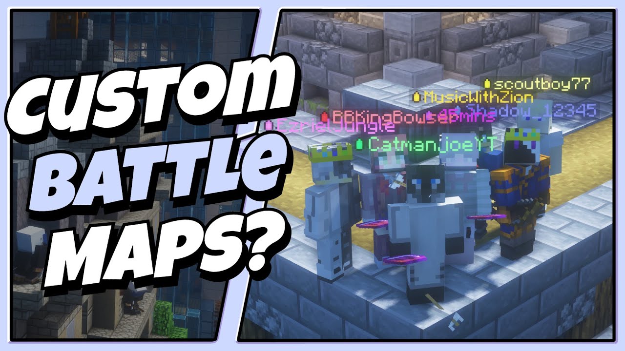 Reviewing ALL Minecraft Battle Mode Online Custom Maps! - YouTube
