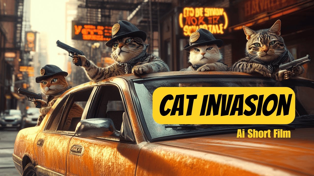 Cat Invasion | Ai Short Film - YouTube