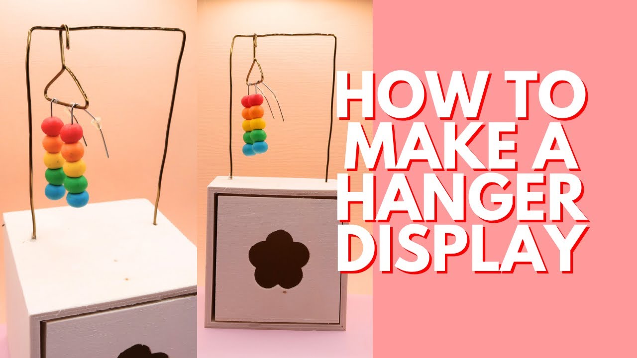 MAKE A HANGER DISPLAY WITH ME for your pop up - YouTube