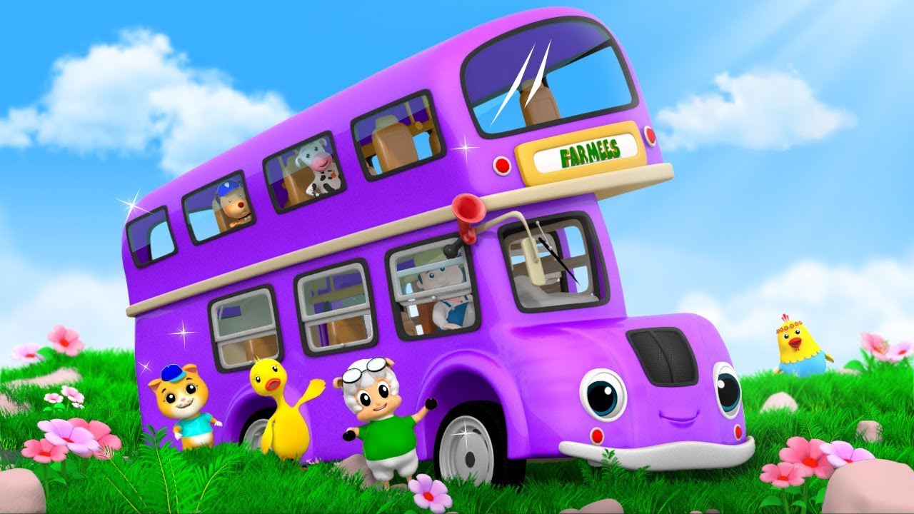 The Wheels On The Bus | Kindergarten Nursery Rhymes For Children by ...