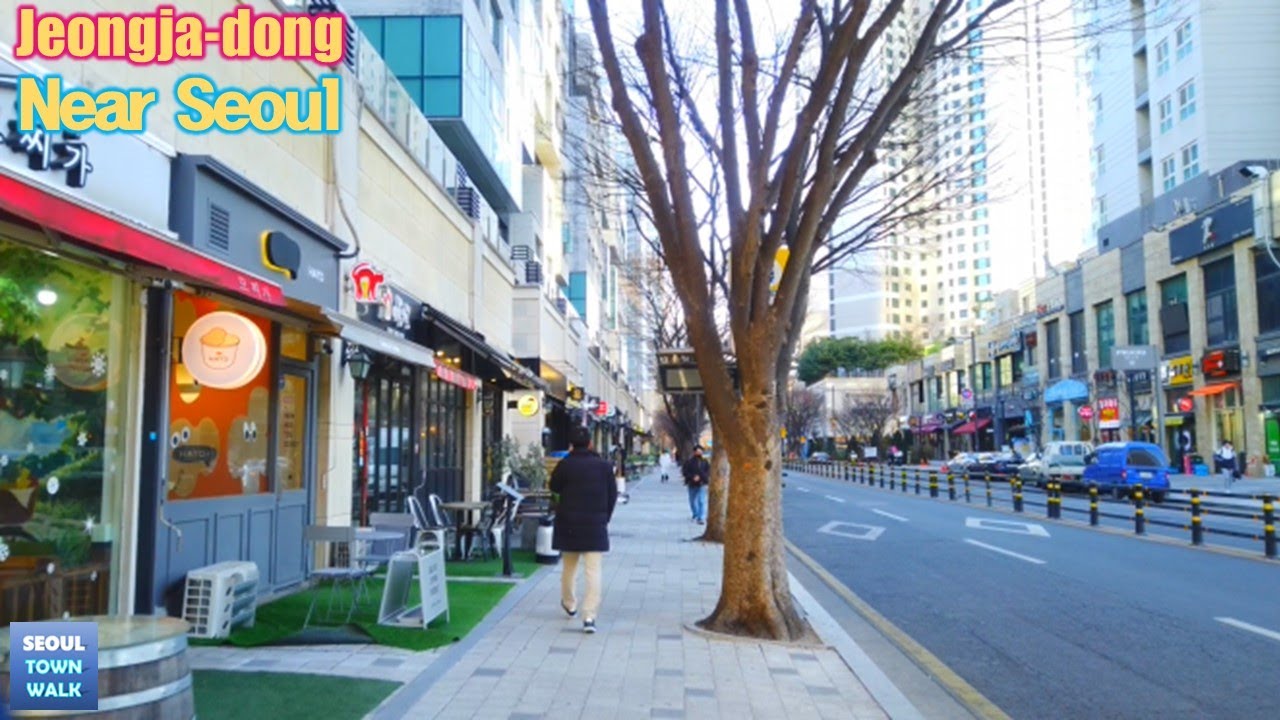 성남시 걷기 - 정자동 거리 [경기도] | Walk near Seoul Korea - Jeongja-dong Streets ...