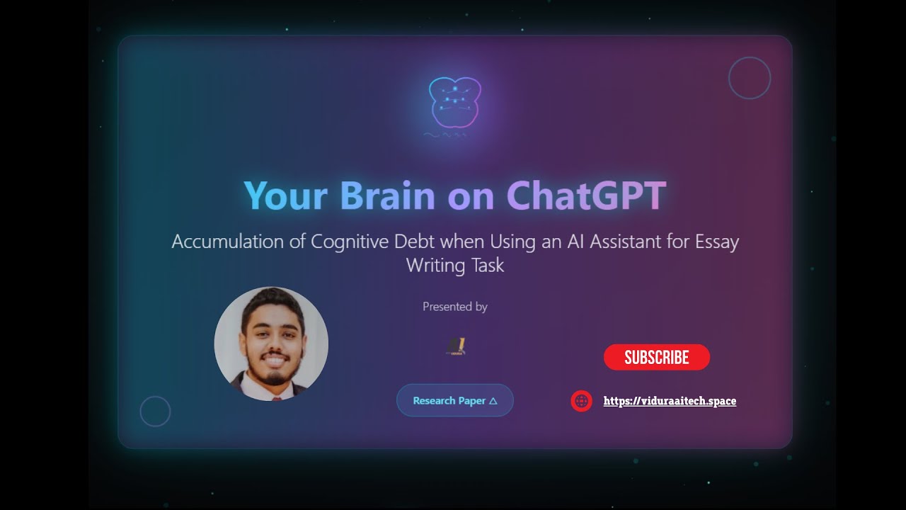Your Brain on ChatGPT: Cognitive Debt & AI-Assisted Writing Explained ...