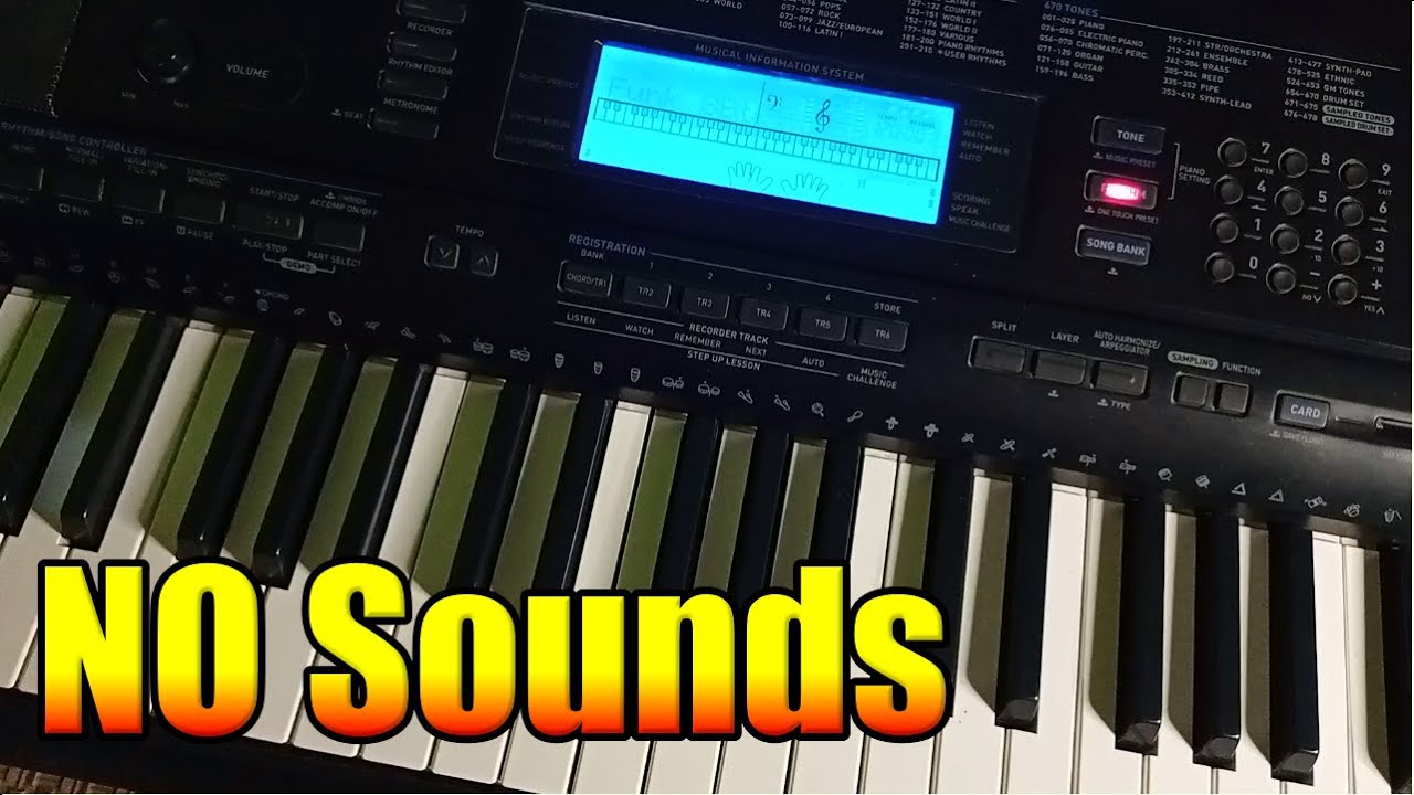 CASIO Organ No Sounds paano marepair Model CTK 5000 - YouTube