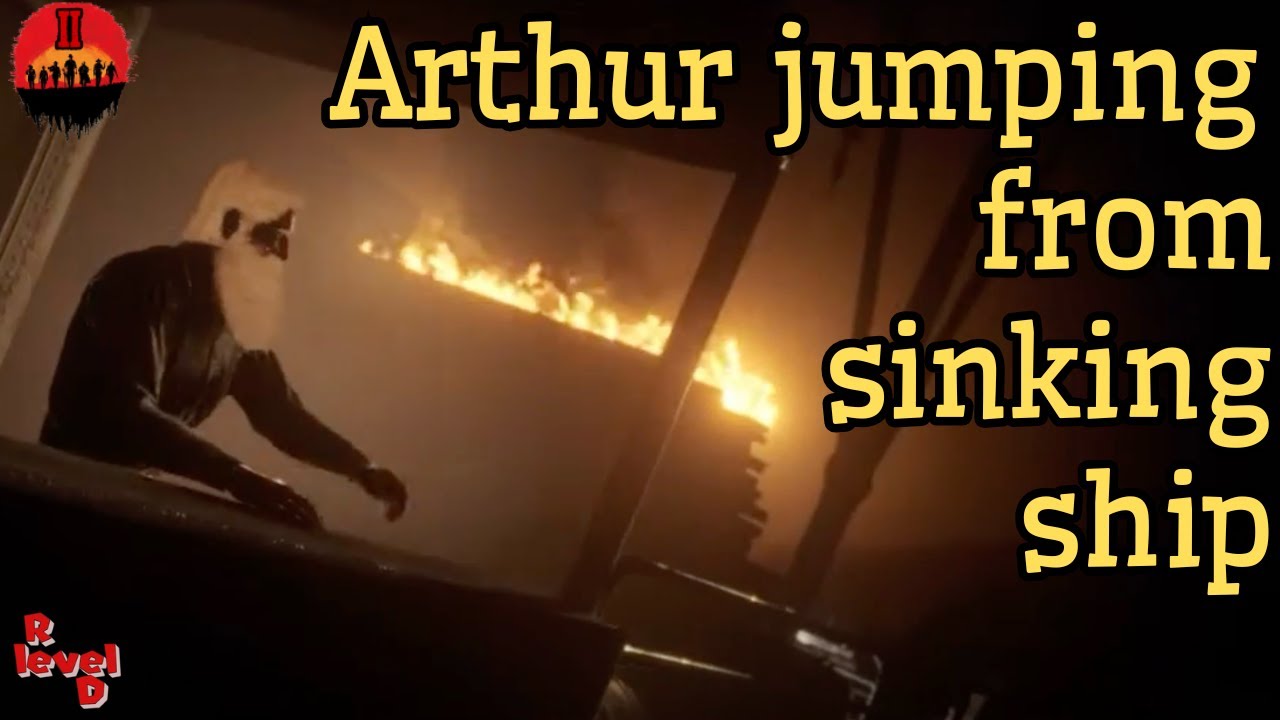 Arthur jumping from sinking ship #RDR2 #Story - YouTube