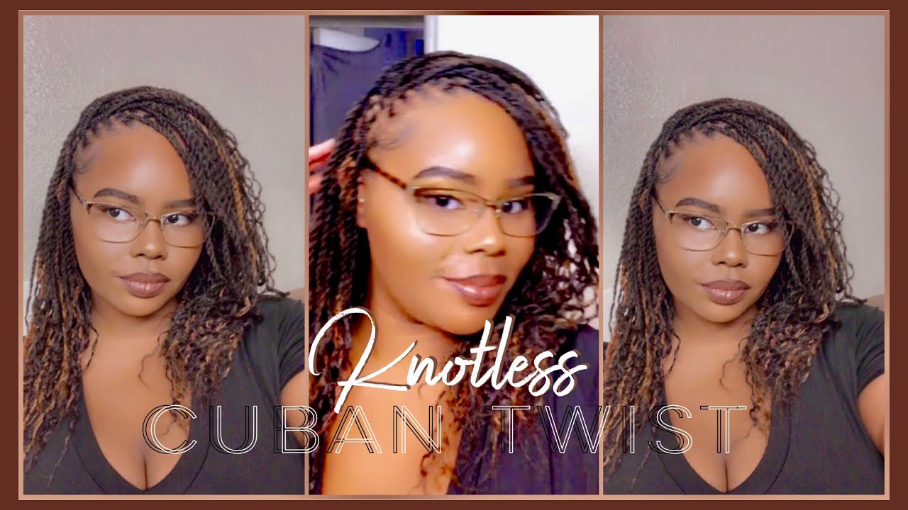 How To Easy Knotless Cuban Twist $20 | Faux Locs | Gabrielle Ariana ...