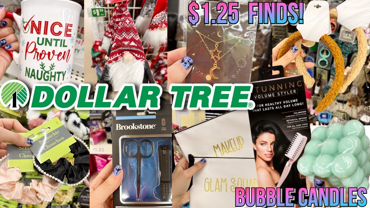 SHOP WITH ME AT *THREE* AWESOME DOLLAR TREE!! | $1.25 CHRISTMAS ...