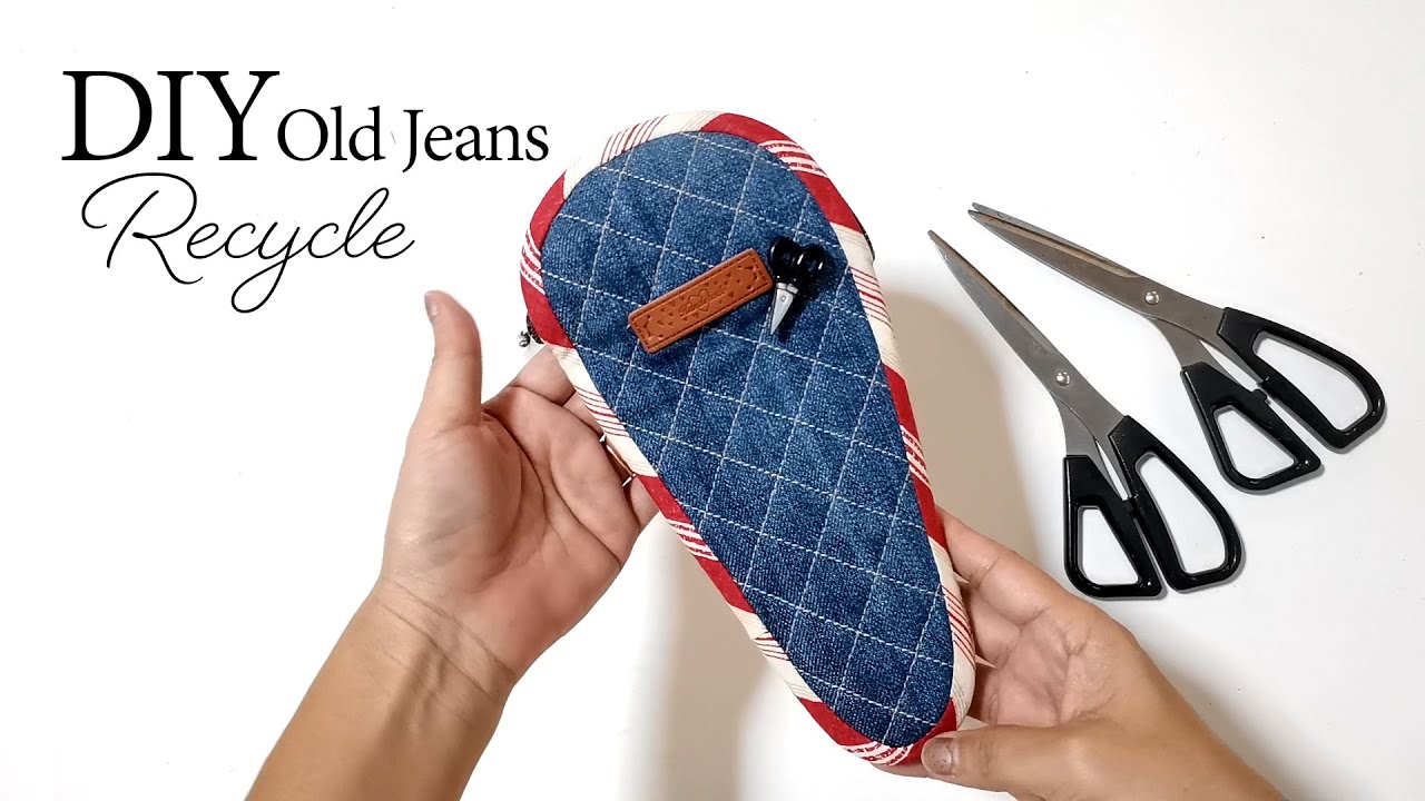 DIY Old jeans recycle | Sewing Tutorial - YouTube