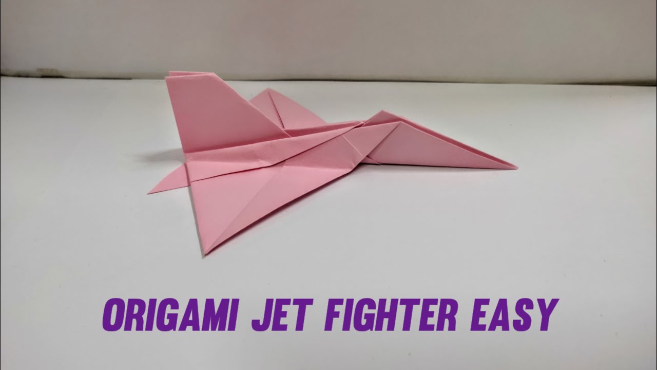 Origami Jet Fighter Easy - How To Make Jet Fighter Easy - Origami ...