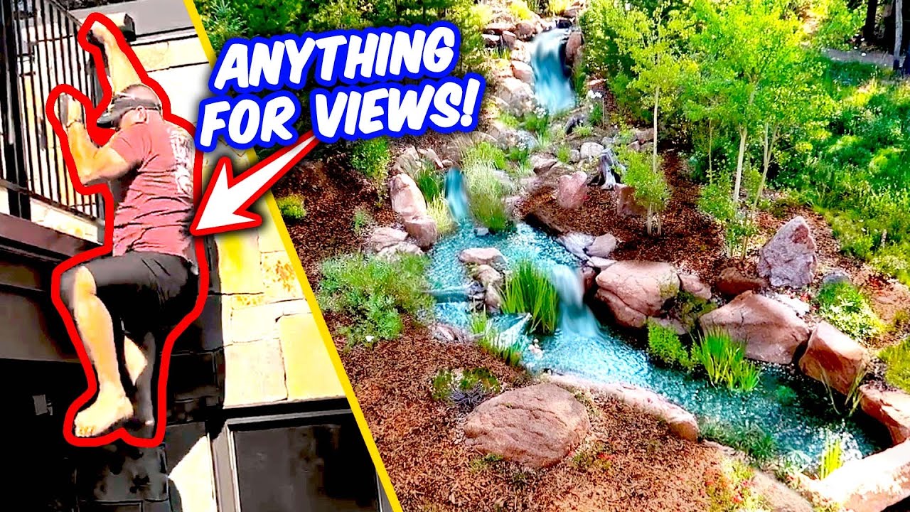CLIMBING Up a 250 FOOT Long Waterfall!! - YouTube